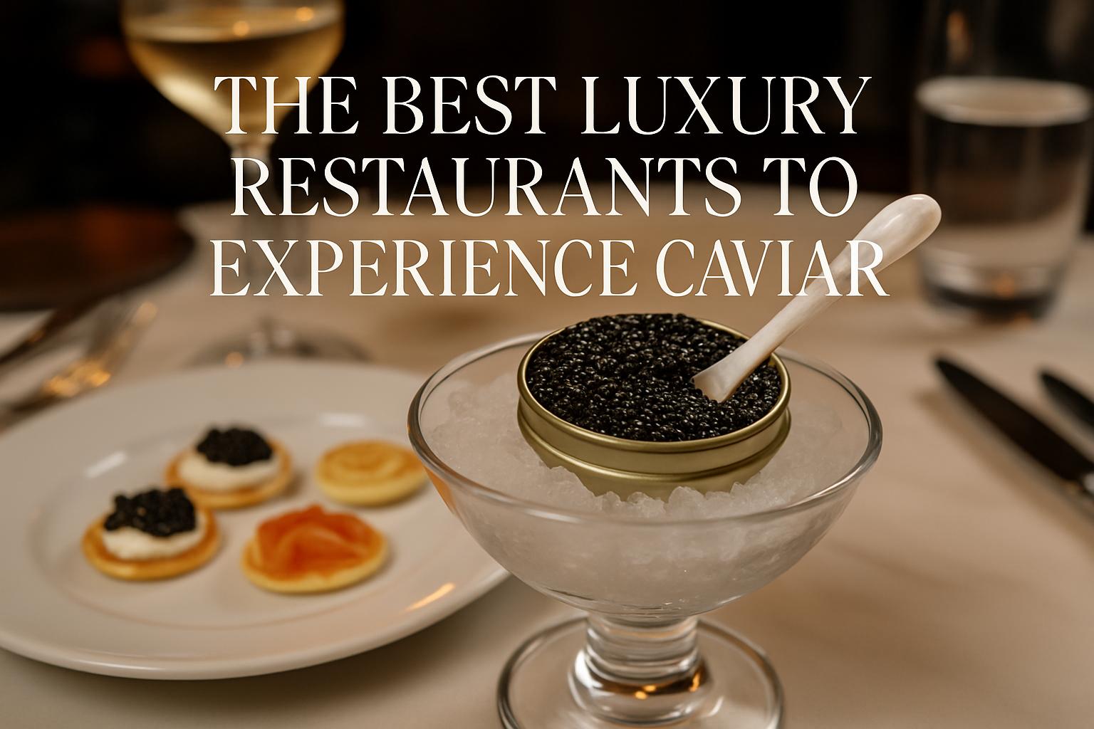 The Best Luxury Restaurants to Experience Caviar